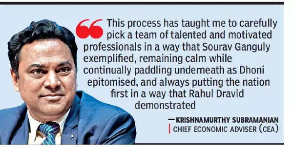 CEA Krishnamurthy Subramanian to return to academia - Times of India