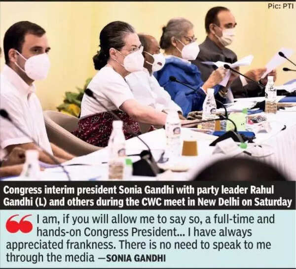 Sonia: CWC meet: Rahul Gandhi may take over Congress reins from Sonia ...