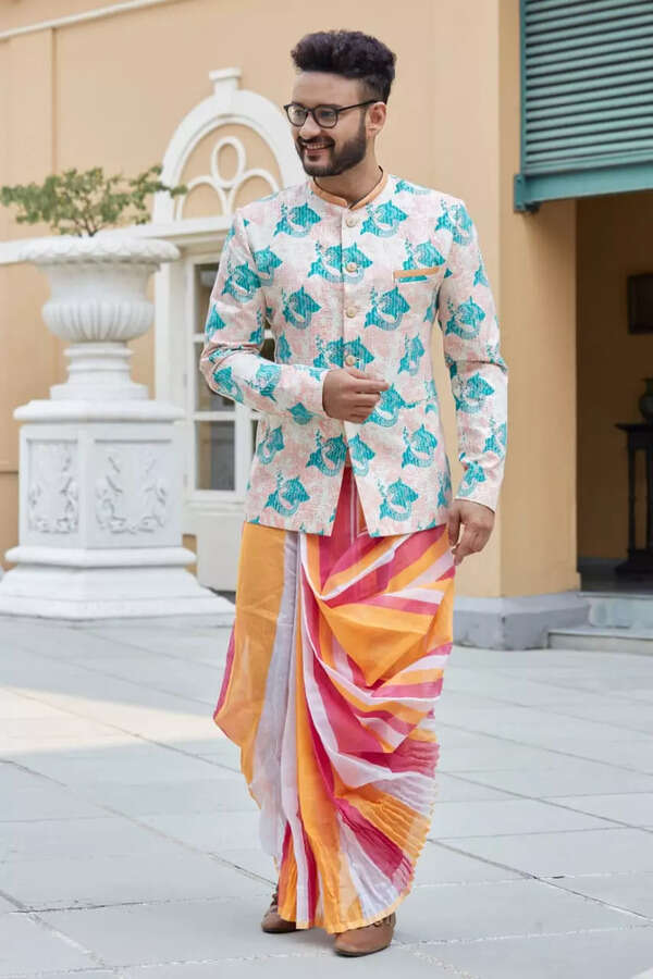 Traditional dhutis make a funky comeback this festive season | Bengali ...