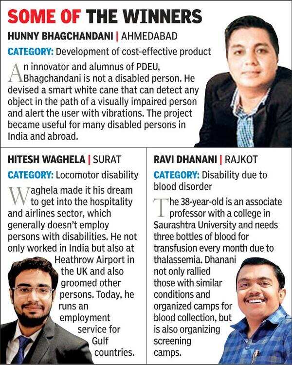 Empowering Disabled Persons 8 From State To Get Nat l Awards