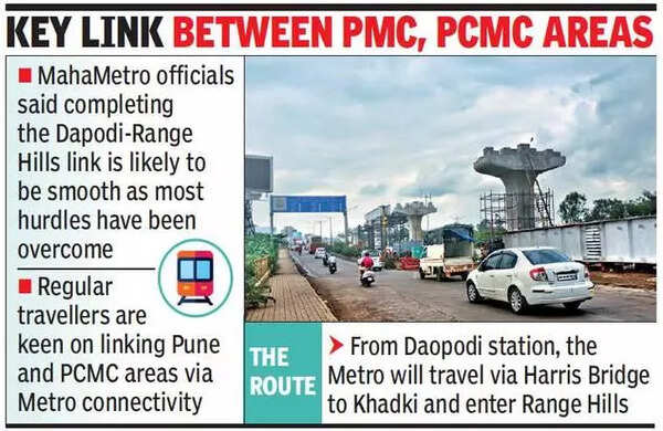 Dapodi: Pune: Dapodi-Range Hills stretch likely to be ready by April ...