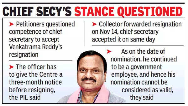 Pil: P Venkatrama Reddy still IAS officer, can’t contest MLC poll: PIL ...