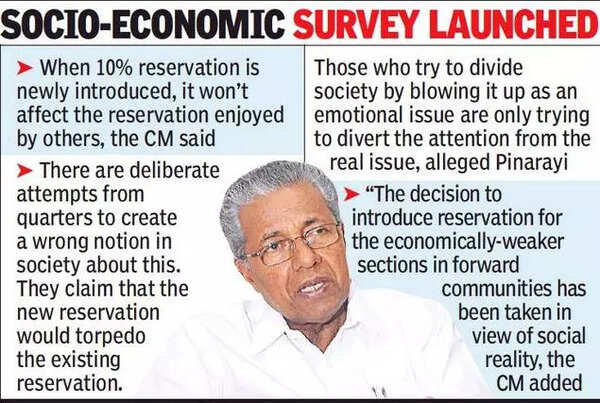 Kerala: Quota for forward castes not at the cost of others, says CM ...