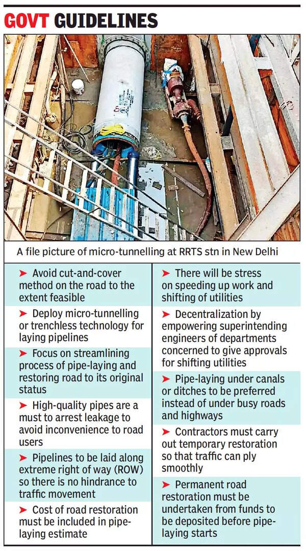 Micro-tunnelling relief for Kolkata roads | Kolkata News - Times of India