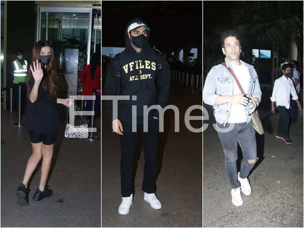 ETimes Paparazzi Diaries: Ahan Shetty, Tara Sutaria get snapped at the airport, Abhishek ...