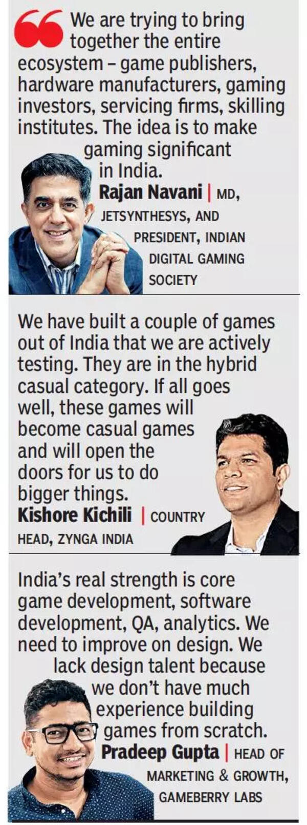 Gaming biz has tech talent, needs more designers - Times of India