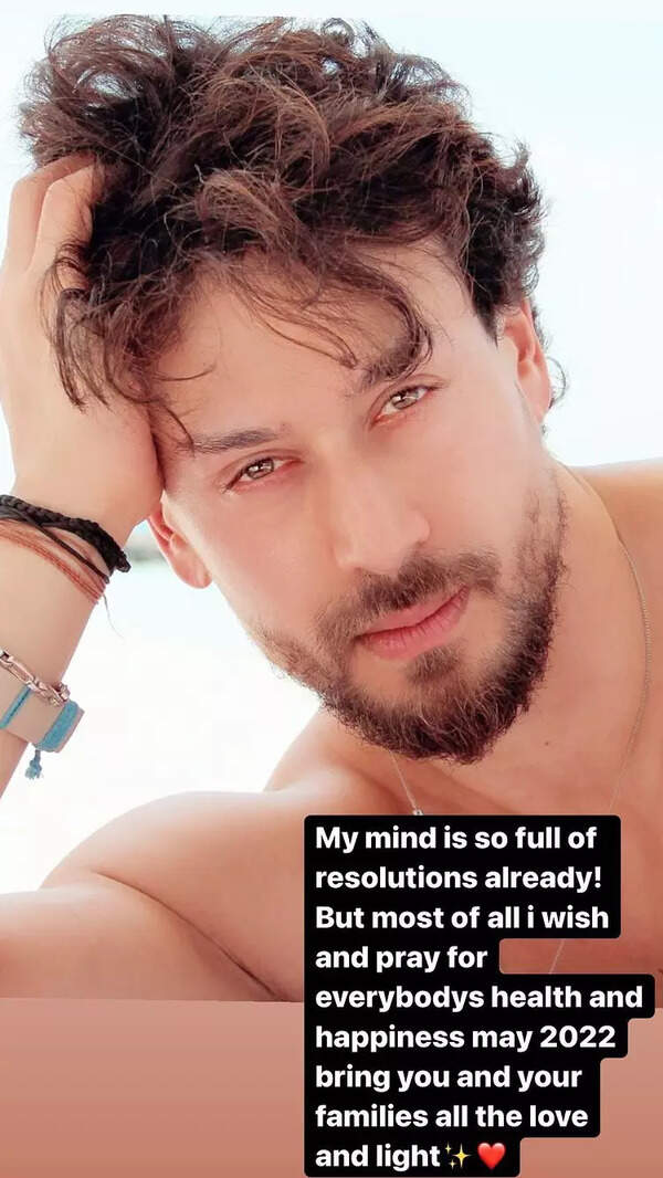 New Year 2022: Tiger Shroff wishes everyone health and happiness as he ...