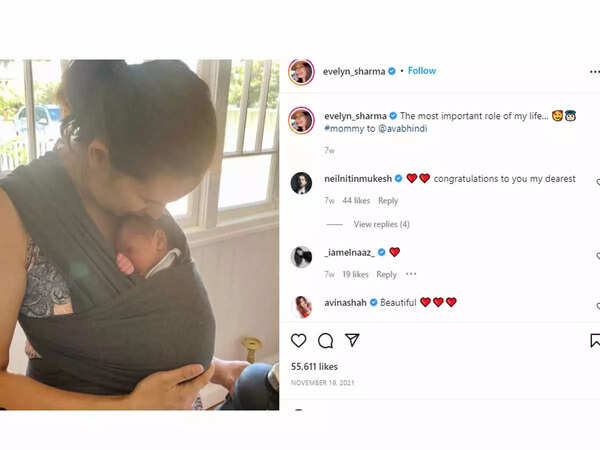 Evelyn Sharma shares an adorable PIC of her daughter Ava seeping next ...
