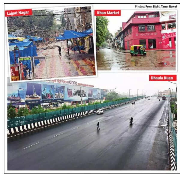 Delhi largely stays home on Sunday, but those out are ready with ...