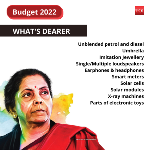 Union Budget 2022: Explained in charts - Times of India