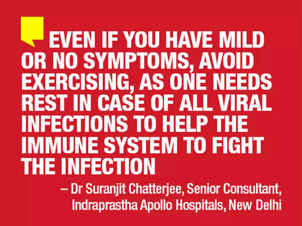 Should you work out while asymptomatic? - Times of India