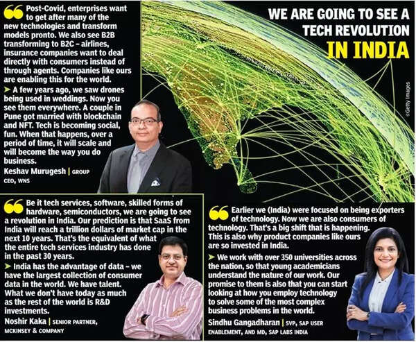 How India will be shaping the coming techade for the world - Times of India
