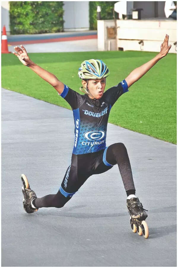 Mumbai kids battle it out at first-ever rooftop speed skating ...
