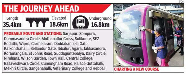 Sarjapur-Hebbal Metro line to touch core Bengaluru areas | Bengaluru ...