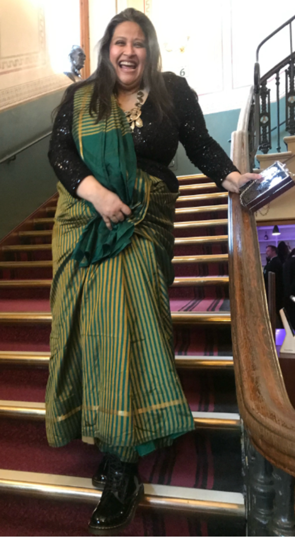 Meenu: I wore the sari for diversity, gold for Bappi Lahiri and boots ...