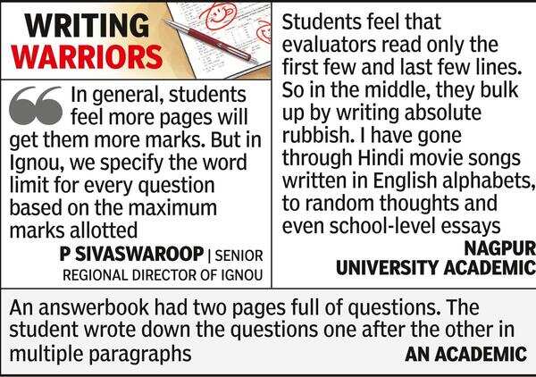 Ignou: No Supplement Sheets In Ignou Exams, Students Can’t ‘bulk Up ...