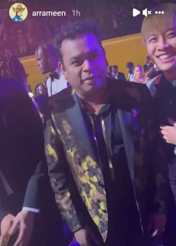 A R Rahman and his son Ameen share happy moments with BTS from the ...