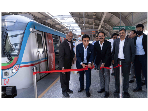GM Modular's red train at Hyderabad metro gets all the attention ...