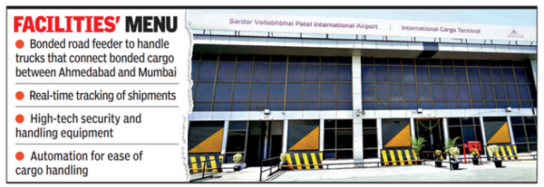 Cargo Terminal Inaugurated At Airport | Ahmedabad News - Times of India