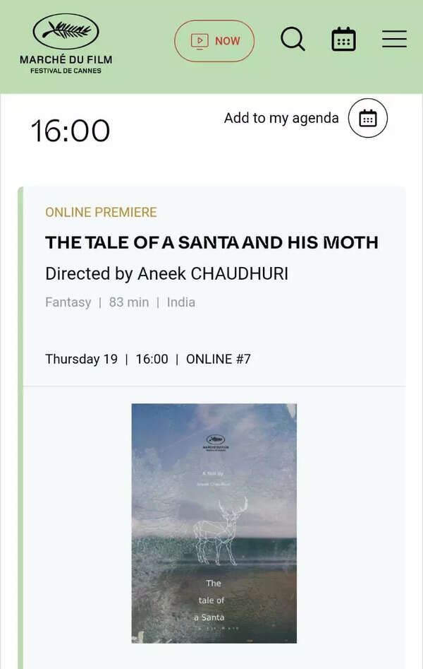 Aneek eagerly waiting for his film’s Cannes Market premiere next week ...