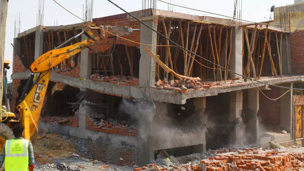 Demolition drive under way at several places in Delhi | Delhi News ...