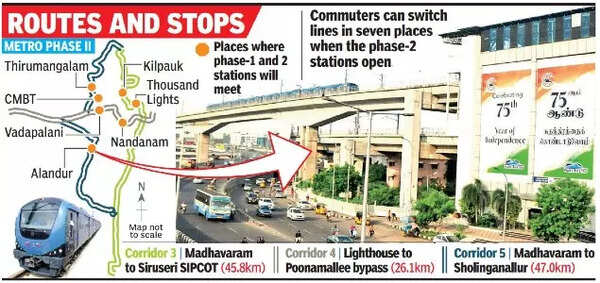 Chennai: New metro stations to link old ones | Chennai News - Times of ...