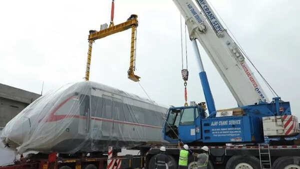 NCRTC’s RRTS corridor: First train set arrives in UP; see pictures ...