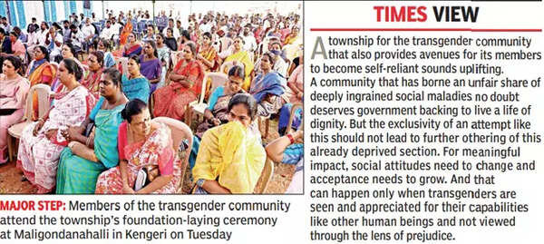 State’s 1st Township For Transgenders Takes Shape Off B’luru ...