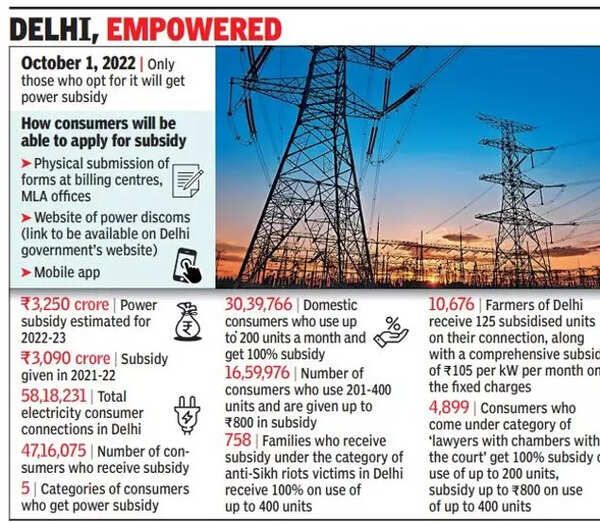 Delhiites have choice to continue power subsidy; tick ‘yes’, submit ...