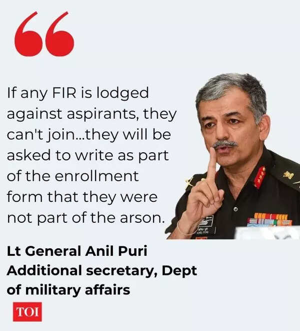 Agnipath: Agnipath recruitment scheme: What top defence officials said ...