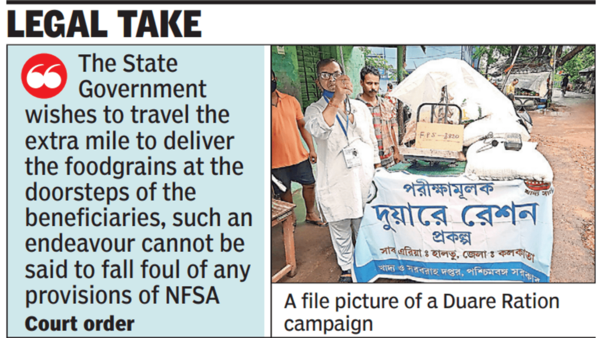Calcutta High Court: Duare Ration scheme not illegal: Calcutta High ...