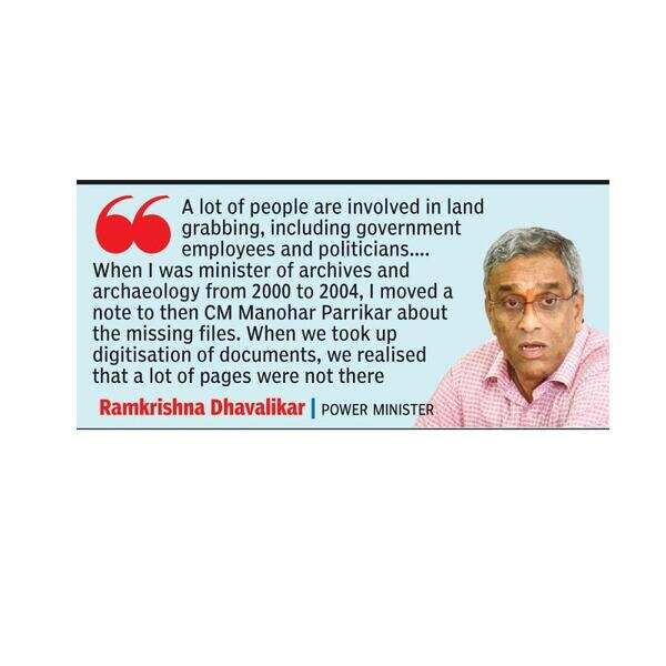 Goa: Land grabbing started in 1985, had told Parrikar about missing ...