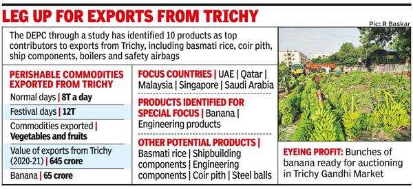 Banana, Engg Products To Get Focus As Trichy Dist To Be Made Export Hub ...
