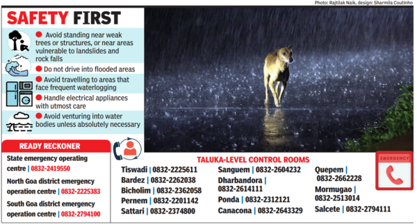 Goa put on red alert, may see extremely heavy rainfall today | Goa News ...