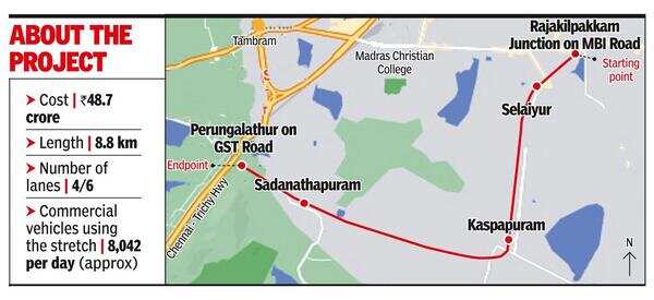Tambaram: Highways Dept Plans To Finish East Tambaram Bypass Project In ...