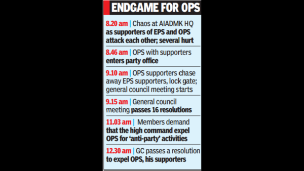 Eps: Eps Wins A Battle, Ops Starts A War | Chennai News - Times of India