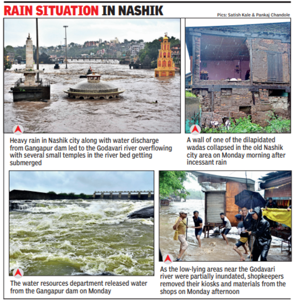Nashik City: Heavy Downpour In 24 Hrs Wreaks Havoc In Nashik City | Nashik News - Times of India