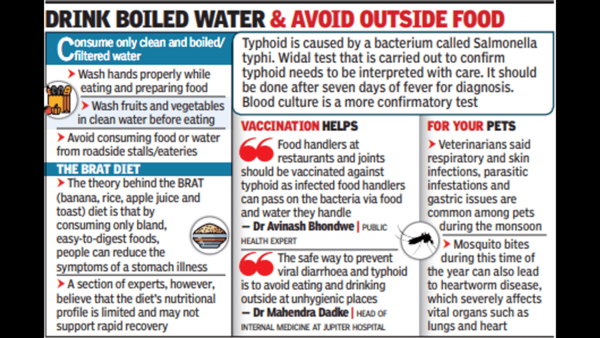 Typhoid: Viral diarrhoea & typhoid cases up during monsoon | Pune News ...
