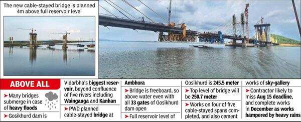Ambhora Cable-stayed Bridge Is Freeboard, To Remain In Use Even If ...