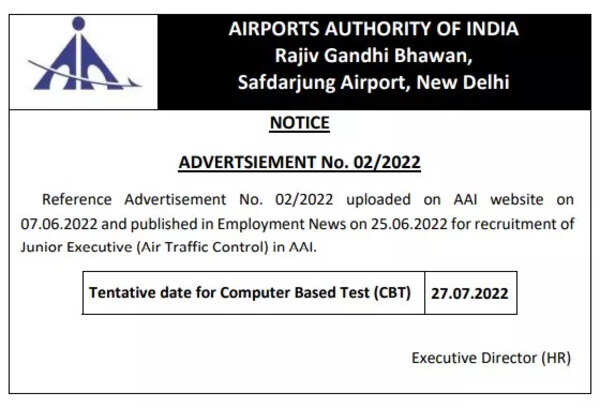 AAI ATC Admit Card 2022 released @aai.aero, here's direct link to check ...