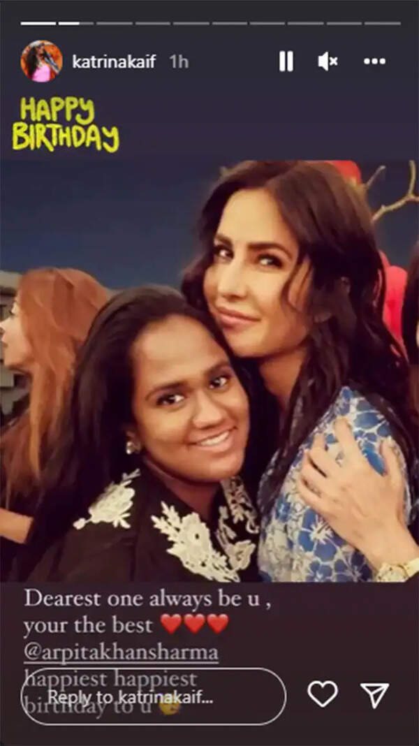 Katrina Kaif drops a throwback picture as she wishes Salman Khan's sister Arpita on her birthday ...