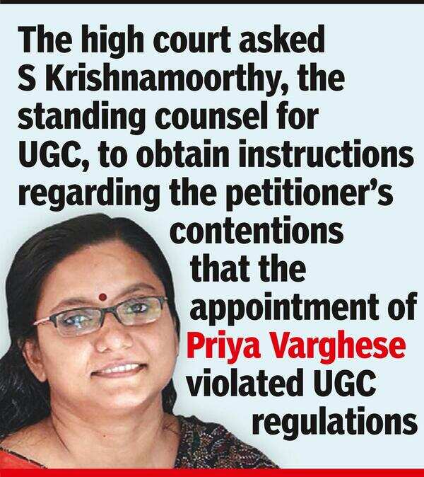 Priya Varghese: Hc Stays Priya Varghese’s Posting In Kannur Univ ...