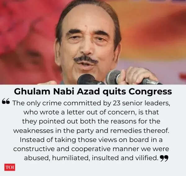 Rahul: 'Inexperienced sycophants running party': Ghulam Nabi Azad calls ...