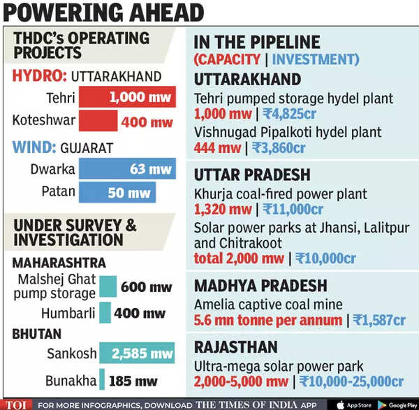 THDC on a roll with Rs 50,000 crore expansion plan - Times of India