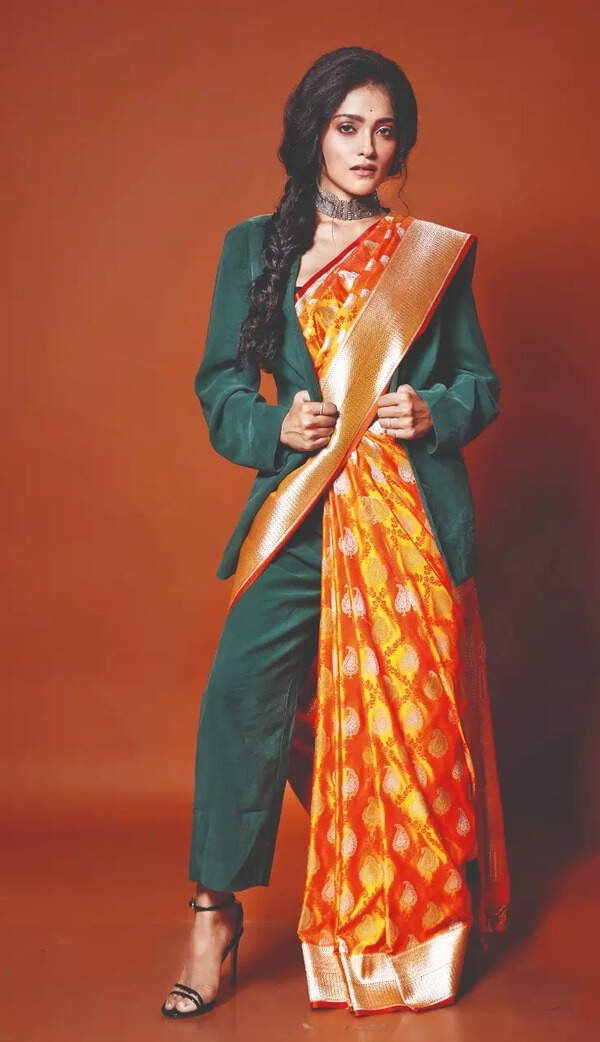 Put a funky twist to sari drapes this festive season | Bengali Movie ...