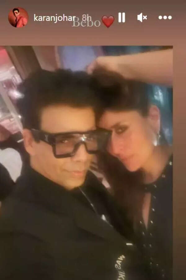 Kareena Kapoor Khan and Karan Johar twin in black in this new pout selfie - Pic inside | Hindi ...