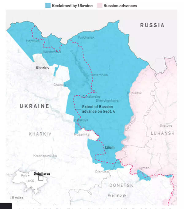 Ukraine: In 5 maps: Tracking Russia's invasion of Ukraine as Putin 'ups the ante' - Times of India