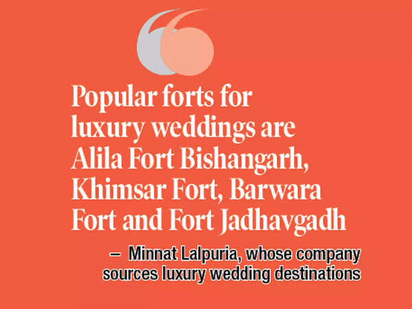 A fairy tale fort wedding - Times of India