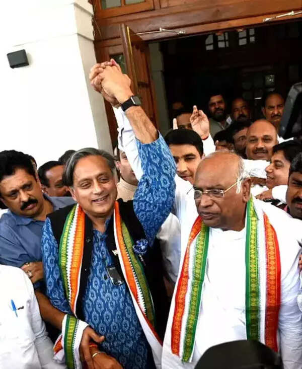 Kharge: Mallikarjun Kharge elected new Congress president, Shashi Tharoor says 'revival of party ...