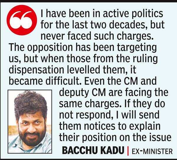 Kadu: Ex-min Bacchu Kadu Asks Cm Shinde, Fadnavis To Clear Air On ‘50 ...